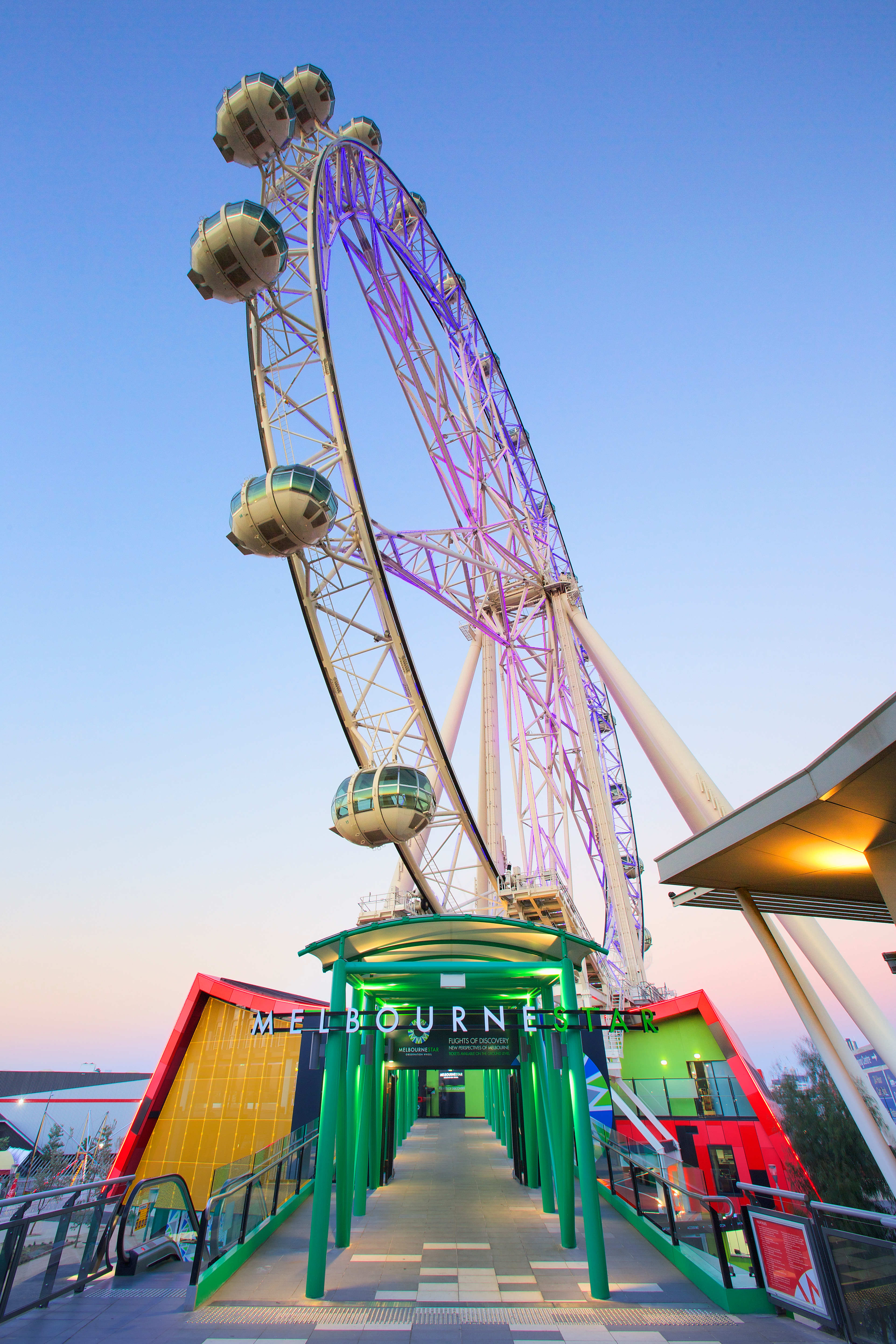 Looking down on the city from the Melbourne Star – The Travel Locker